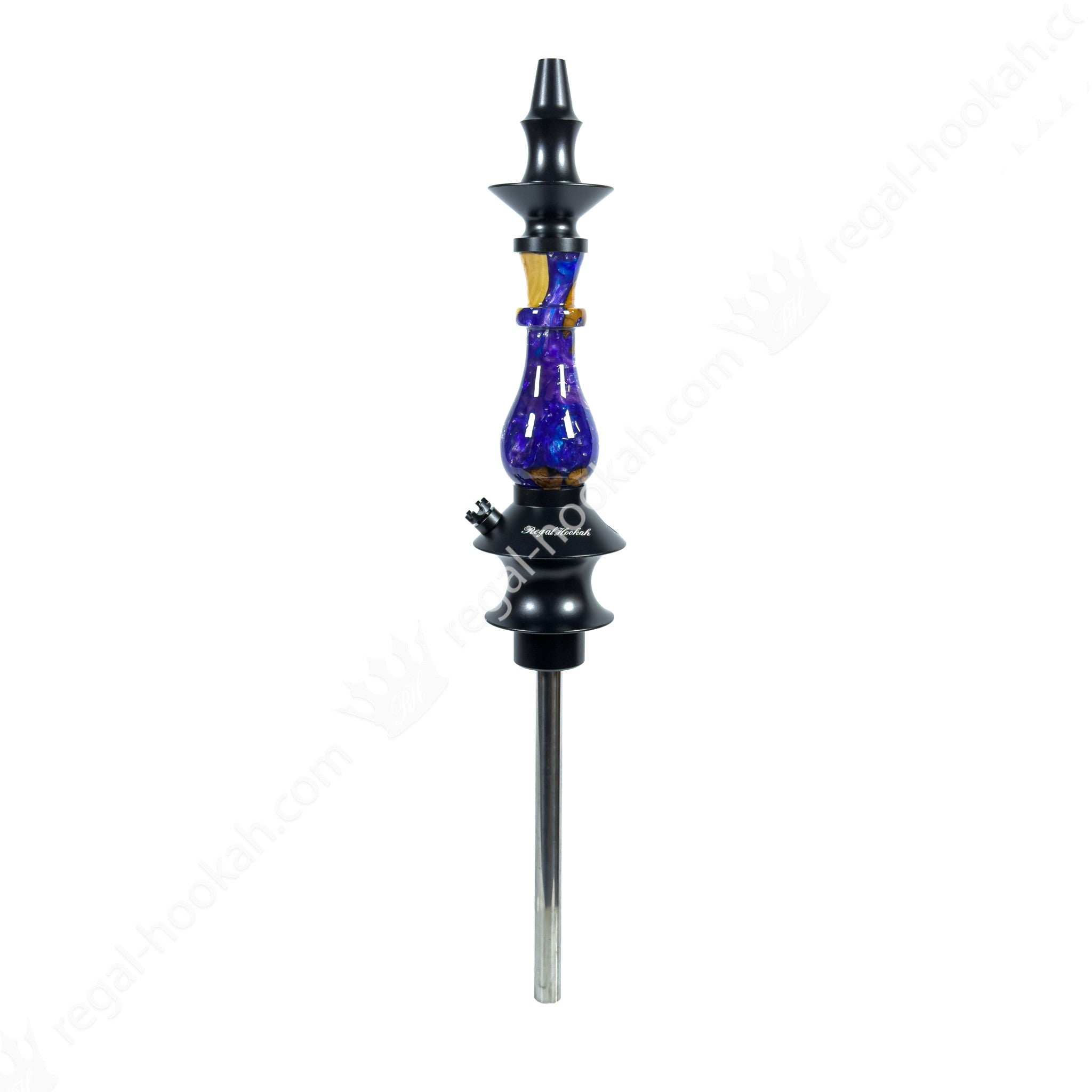 Regal Hookah Prince Epoxy Blue Wood